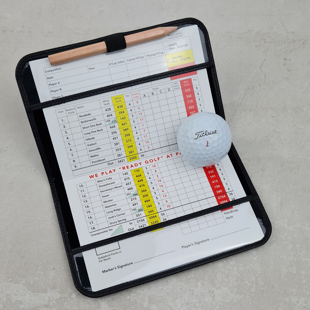 Leather Personalised Golf Scorecard – Byron & Brown
