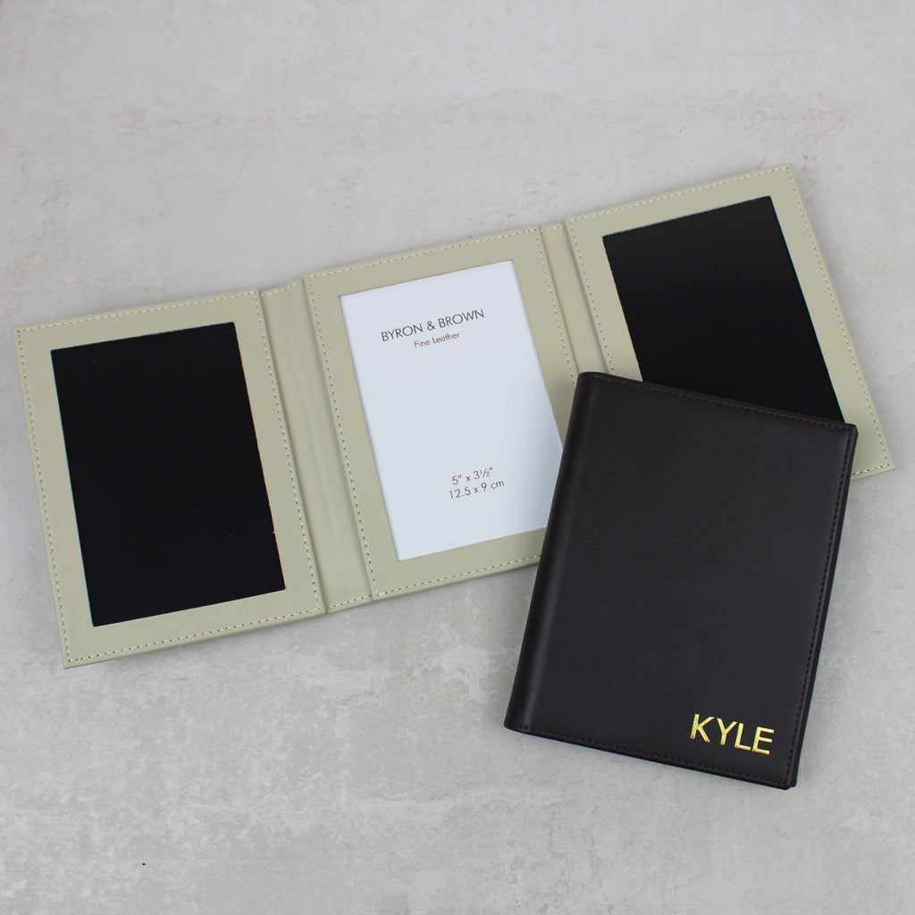 Leather Folding Travel Picture Frame – Byron & Brown